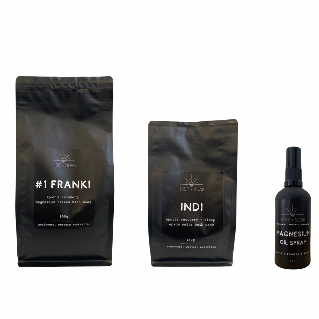 Sports Recovery Collection – Hide + Soak